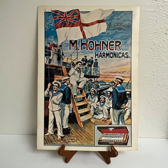 M. Horner | Art | 972 Lithography Of An Early M Hohner Harmonicas ...